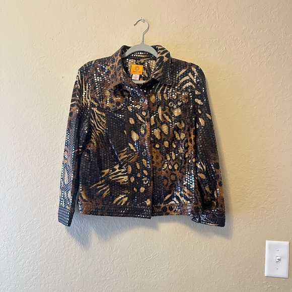 Ruby Rd. | Jackets & Coats | Ruby Road Cheetah Animal Print Jacket Size ...